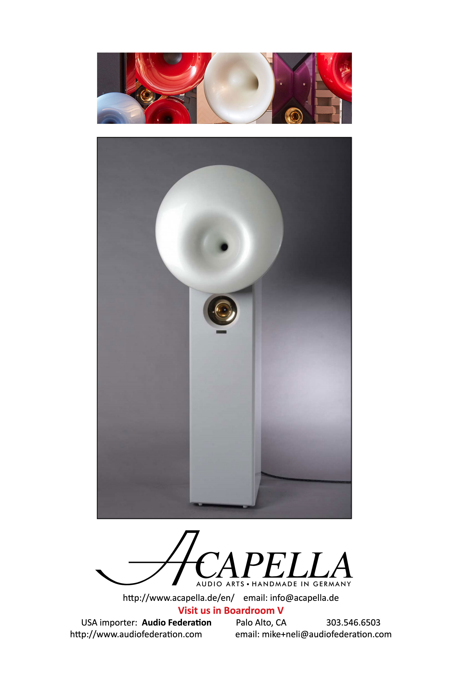 Acapella and Audio Federation at California Audio Show 2017 - Audio ...